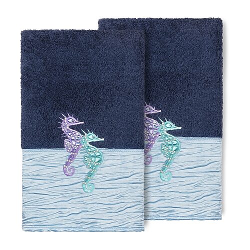 Click here for Linum Home Textiles Sofia 2-pc. Embellished Hand T... prices