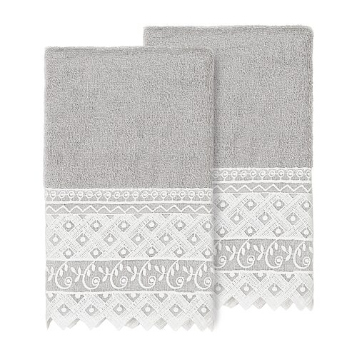 Click here for Linum Home Textiles Aiden 2-pc. Embellished Hand T... prices