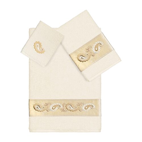 Click here for Linum Home Textiles Mackenzie Embellished 3-pc. Ba... prices