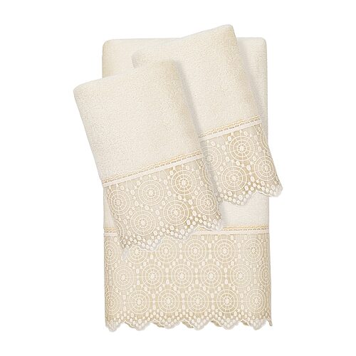 Click here for Linum Home Textiles Arian Embellished 3-pc. Bath T... prices