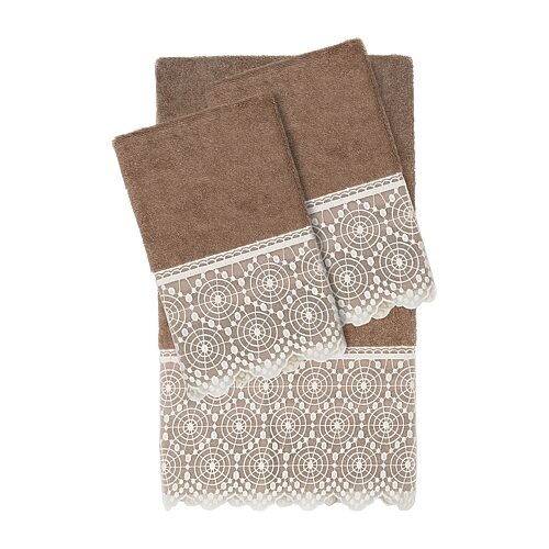 Click here for Linum Home Textiles Arian Embellished 3-pc. Bath T... prices