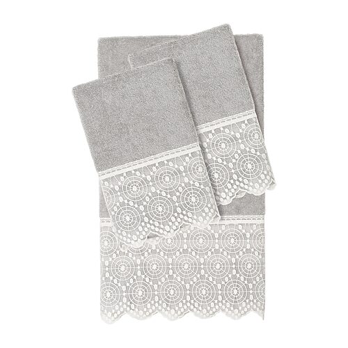 Click here for Linum Home Textiles Arian Embellished 3-pc. Bath T... prices