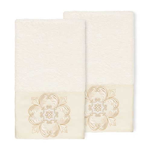 Click here for Linum Home Textiles Alyssa Embellished 2-pc. Embel... prices