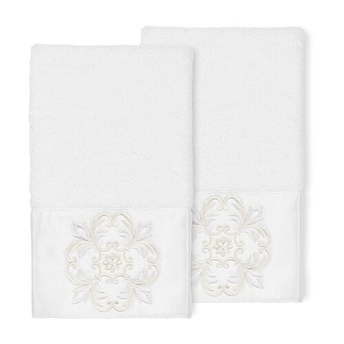 Click here for Linum Home Textiles Alyssa Embellished 2-pc. Embel... prices