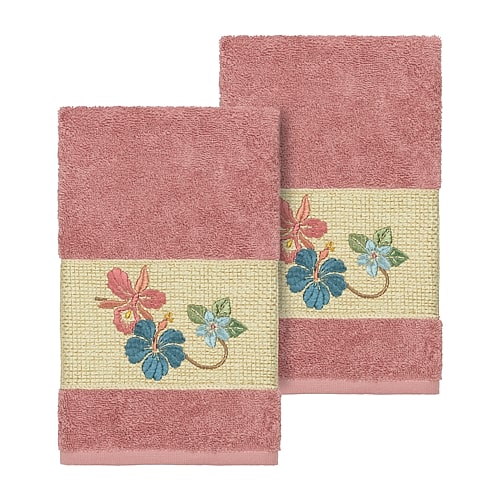 Click here for Linum Home Textiles Caroline 2-pc. Embellished Han... prices