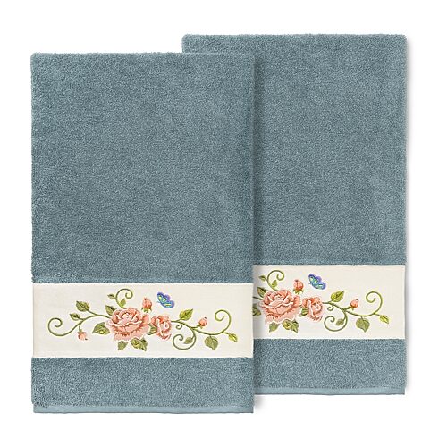 Click here for Linum Home Textiles Rebecca 2-pc. Embellished Flor... prices