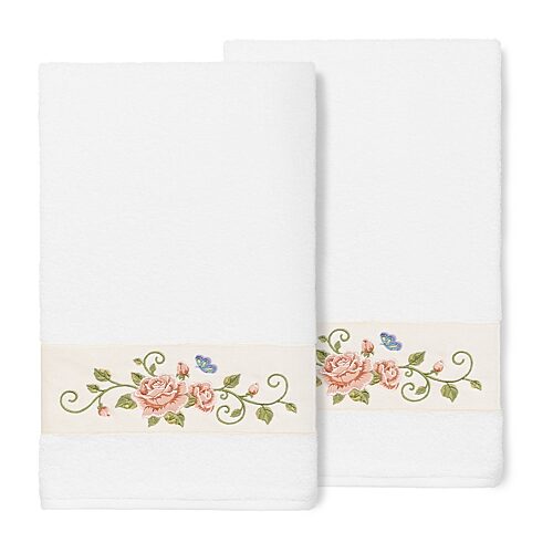 Click here for Linum Home Textiles Rebecca 2-pc. Embellished Flor... prices