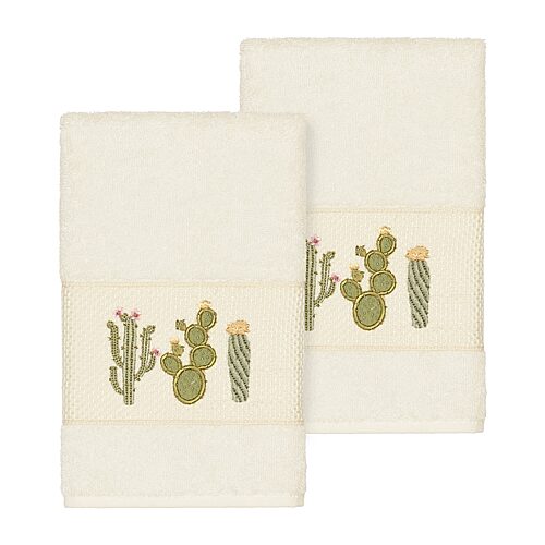 Click here for Linum Home Textiles Mila 2-pc. Embellished Hand To... prices