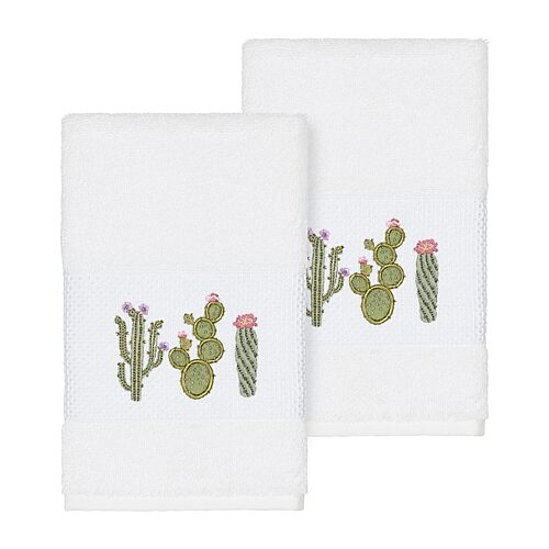 Click here for Linum Home Textiles Mila 2-pc. Embellished Hand To... prices