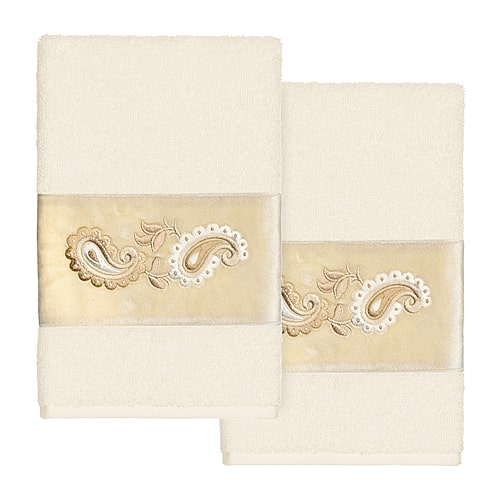 Click here for Linum Home Textiles Mackenzie 2-pc. Embellished Ha... prices
