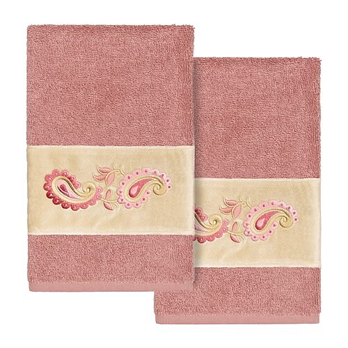 Click here for Linum Home Textiles Mackenzie 2-pc. Embellished Ha... prices