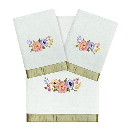 Click here for Linum Home Textiles Verano Embellished 3-pc. Bath... prices