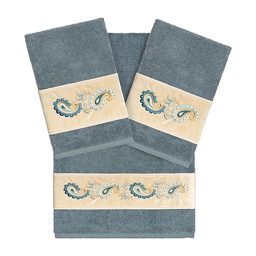 Click here for Linum Home Textiles Mackenzie Embellished 3-pc. Ba... prices