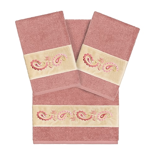 Click here for Linum Home Textiles Mackenzie Embellished 3-pc. Ba... prices
