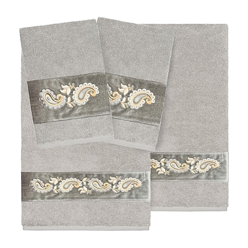 Click here for Linum Home Textiles Mackenzie Embellished 4-pc. Ba... prices
