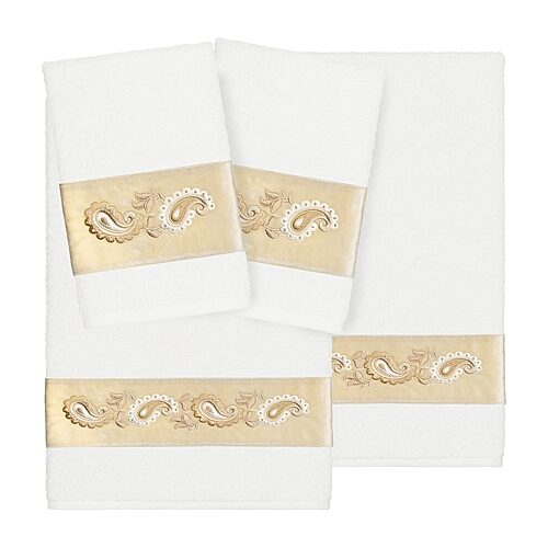 Click here for Linum Home Textiles Mackenzie Embellished 4-pc. Ba... prices