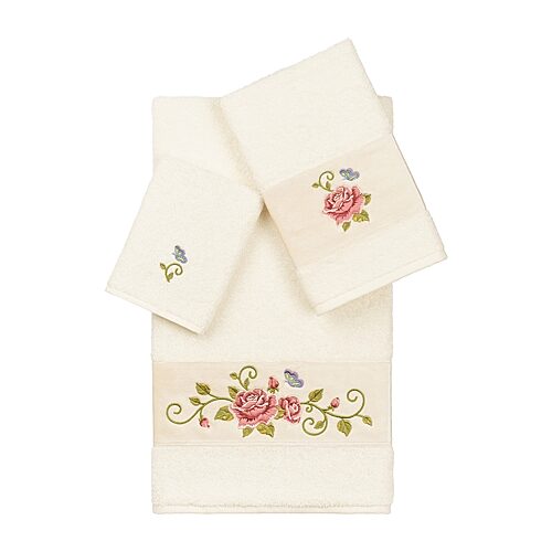 Click here for Linum Home Textiles Rebecca Embellished 3-pc. Bath... prices