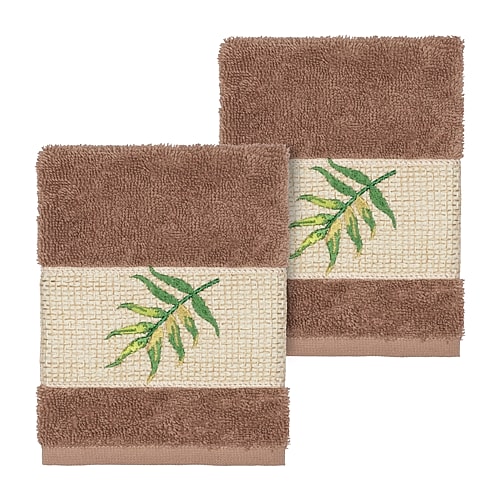 Click here for Linum Home Textiles Zoe 2-pc. Embellished Washclot... prices