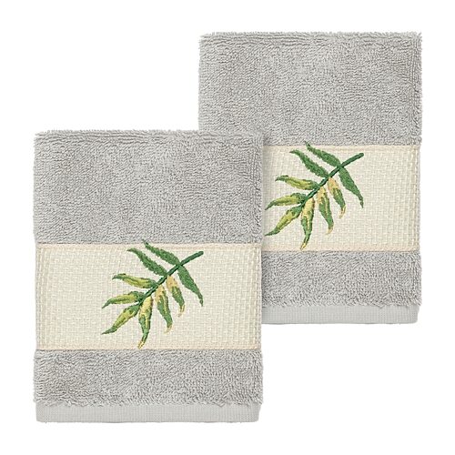 Click here for Linum Home Textiles Zoe 2-pc. Embellished Washclot... prices
