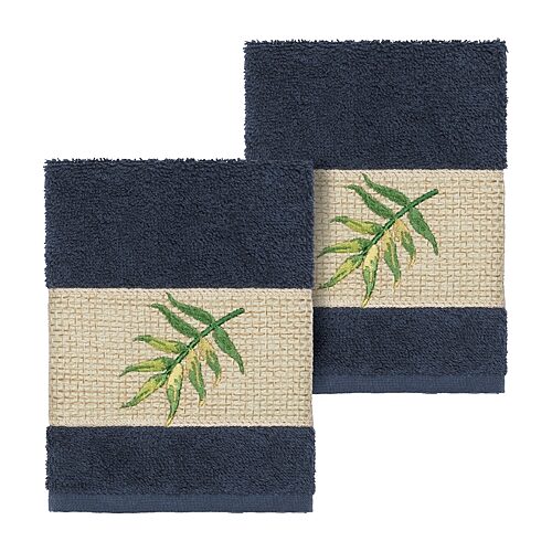 Click here for Linum Home Textiles Zoe 2-pc. Embellished Washclot... prices