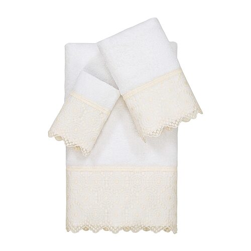 Click here for Linum Home Textiles Arian Embellished 3-pc. Bath T... prices