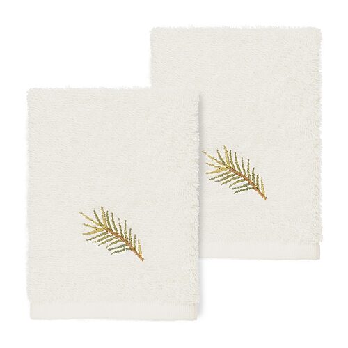 Click here for Linum Home Textiles Pierre 2-pc. Embellished Washc... prices