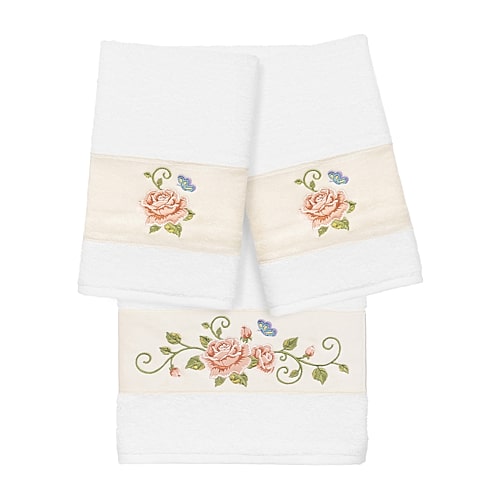 Click here for Linum Home Textiles Rebecca Embellished 3-pc. Bath... prices