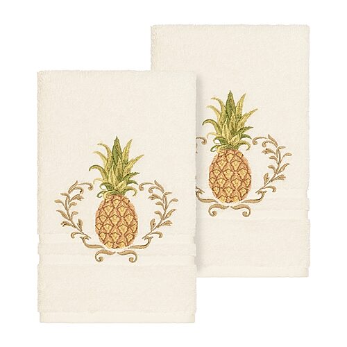 Click here for Linum Home Textiles Welcome Embellished 2-pc. Embe... prices