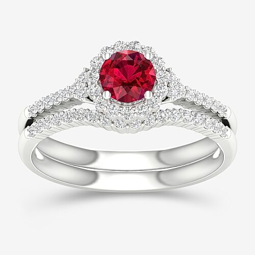 Click here for Modern Bride Gemstone Womens 14K Two Tone Gold Rou... prices