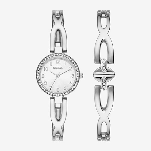 Click here for Geneva Geneva Ladies Womens Crystal Accent Silver... prices