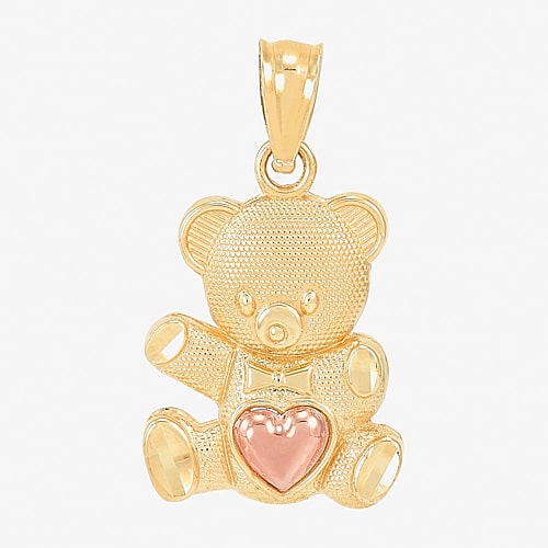 Click here for Womens 14K Two Tone Gold Pendant  One Size prices