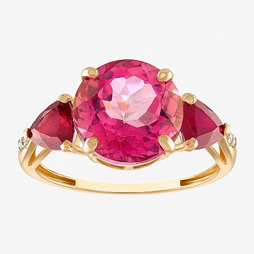 Click here for Womens Diamond Accent Lead Glass-Filled Red Ruby 1... prices
