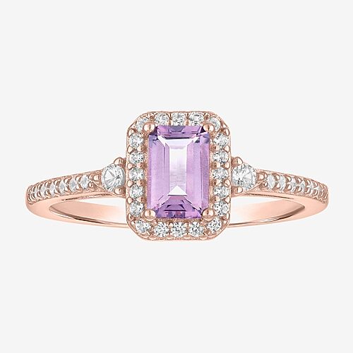 Click here for Yes  Please! Womens Genuine Purple Amethyst 14K Ro... prices