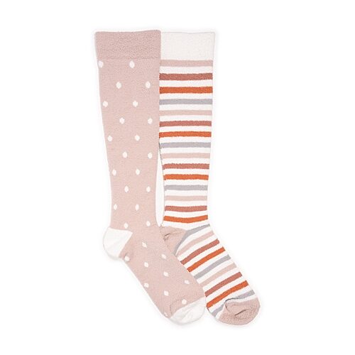Click here for Muk Luks Womens 2 Pack Tall Compression Cozy Sock... prices
