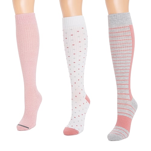 Click here for Muk Luks Womens 3 Pack Cotton Compression Knee-Hig... prices