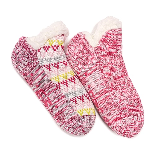 Click here for Muk Luks Womens 2 Pair Slipper Socks  Small-medium... prices