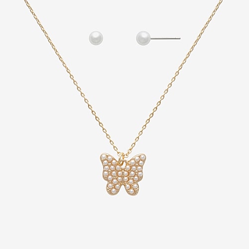 Click here for Mixit Womens Glass Hypoallergenic 2-pc. Jewelry Se... prices