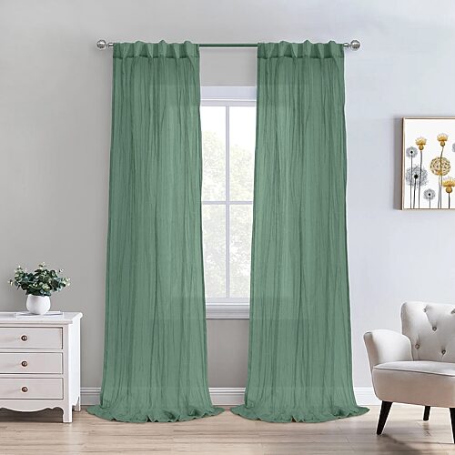 Click here for Habitat Paloma Back Tab Sheer Single Curtain Panel... prices