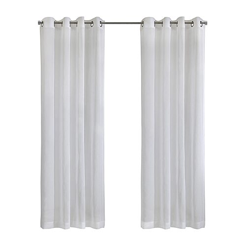 Click here for Habitat Daphne Grommet Top Sheer Single Curtain Pa... prices