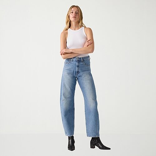 Click here for Levis Womens Cinch Barrel Jeans  30  Blue prices