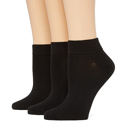Click here for Mixit Womens 3 Pair Low Cut Socks  4-10  Black prices