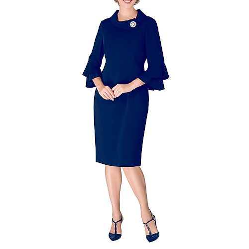 Click here for Giovanna Signature 3/4 Sleeve Shift Dress - Plus... prices