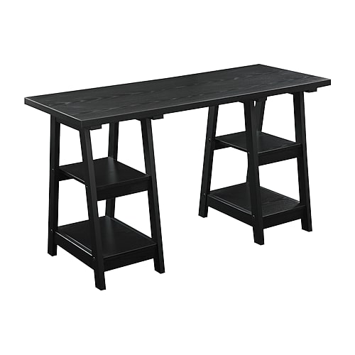 Click here for Designs 2 Go Double Trestle Desk  One Size  Black prices