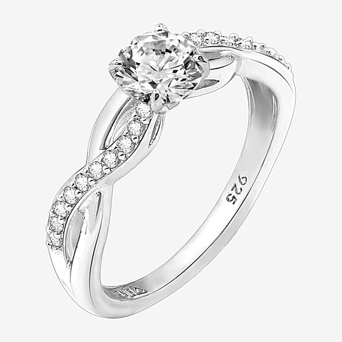 Click here for Diamonart Womens Cubic Zirconia Sterling Silver Ro... prices