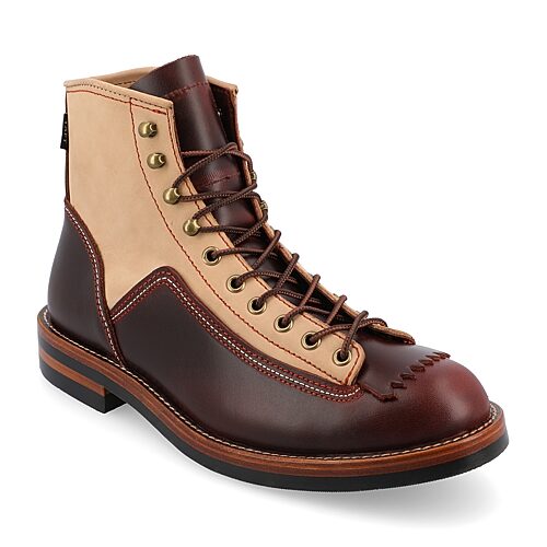 Taft 365 Mens Model 007 Rugged Lace-Up Boots - Cherry  Cream