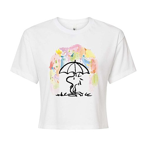 Click here for Umbrella Woodstock Cropped Tee Womens Juniors Crew... prices