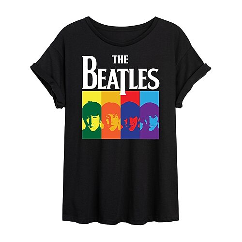 Click here for The Beatles Tee Womens Juniors Crew Neck Short Sle... prices