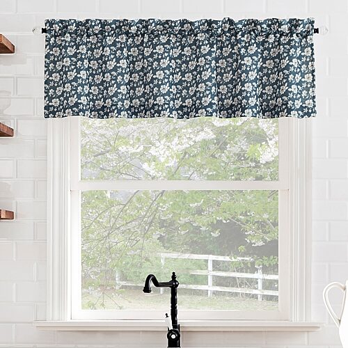 Click here for No. 918 Marist Floral Semi-Sheer Rod Pocket Kitche... prices