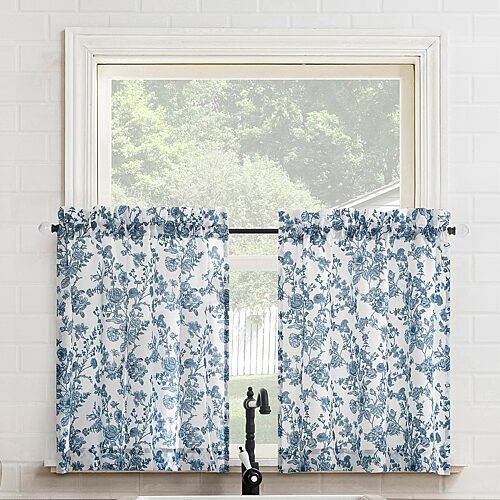 Click here for No 918 Elara Tonal Botanical 2-pc. Rod Pocket Wind... prices
