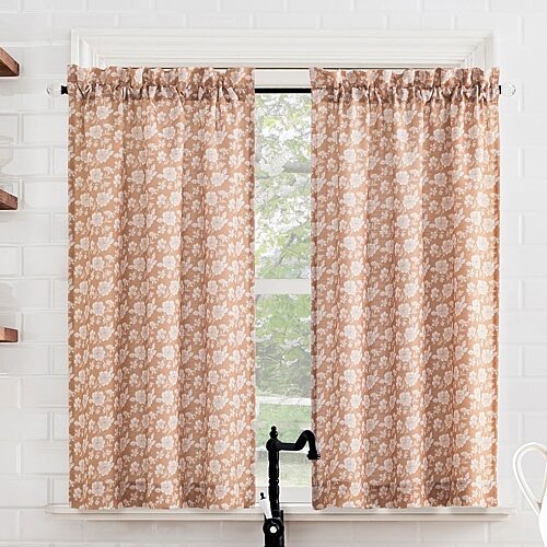 Click here for No 918 Mistral Floral 2-pc. Rod Pocket Window Tier... prices